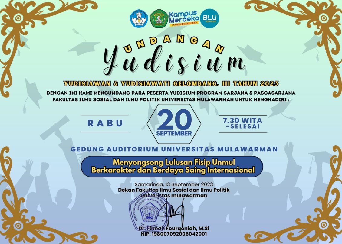 UNDANGAN GLADI BERSIH YUDISIUM DAN PELAKSANAAN YUDISIUM GELOMBANG III ...