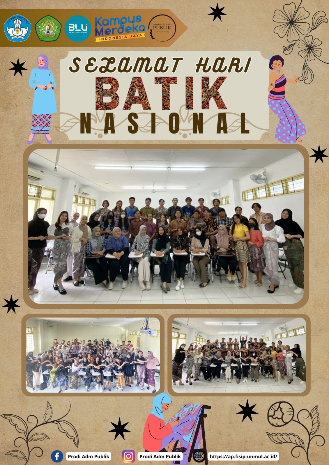 SELAMAT HARI BATIK NASIONAL, 02 OKTOBER 2023 – Administrasi Publik Fisip Unmul